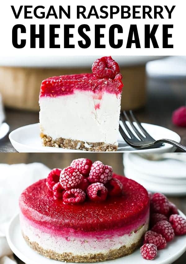 Easy Vegan Raspberry Cheesecake - The Movement Menu