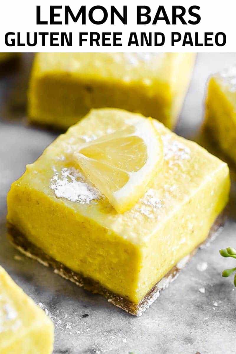 Dairy Free Paleo Lemon Bars | The Movement Menu