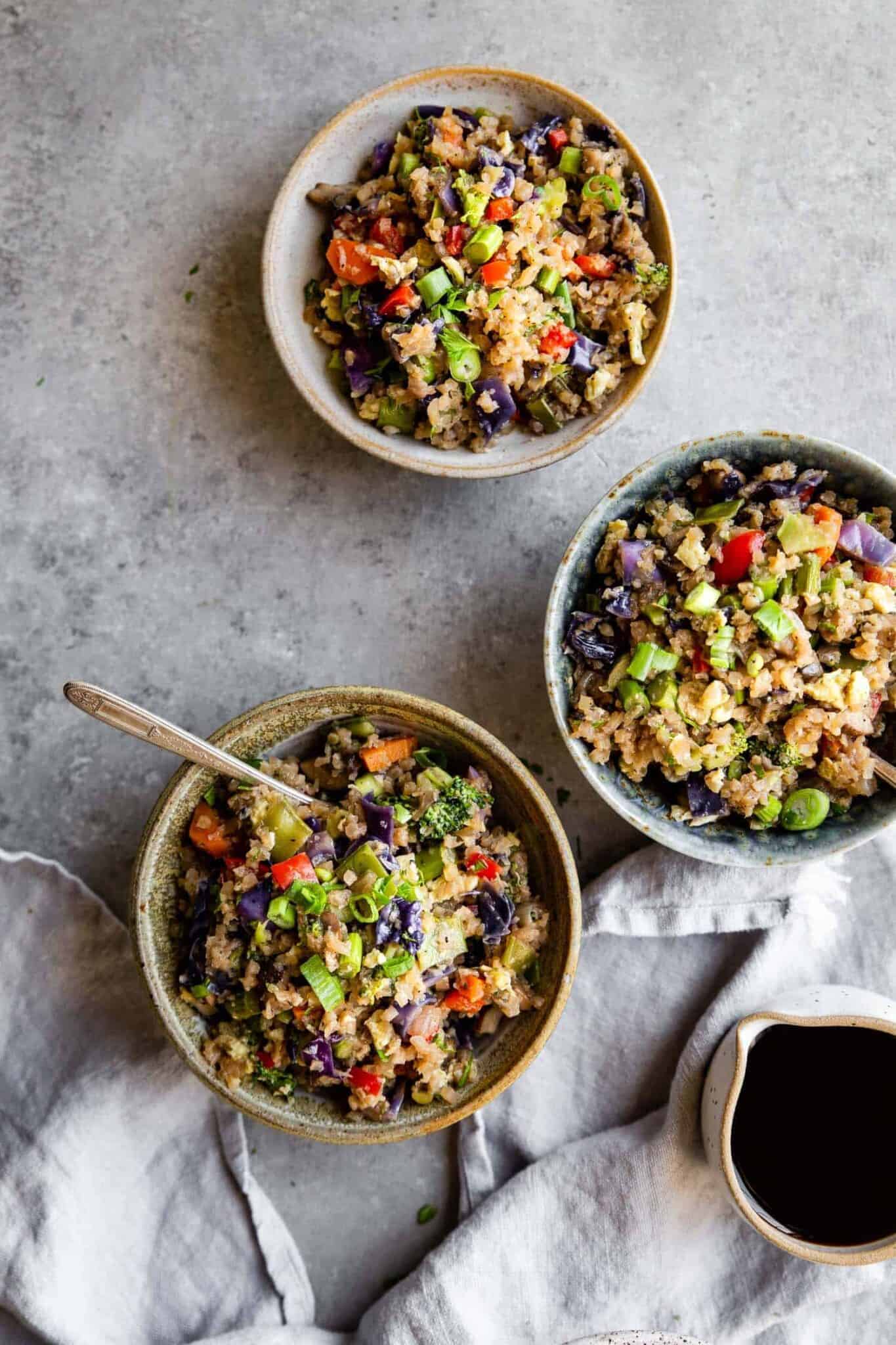 Super Saucy Asian Cauliflower Rice - The Movement Menu