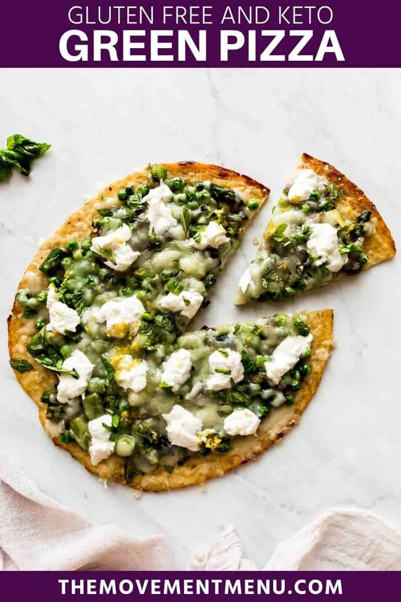 Cauliflower Crust Green Pizza - The Movement Menu