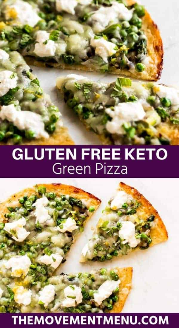 Cauliflower Crust Green Pizza - The Movement Menu